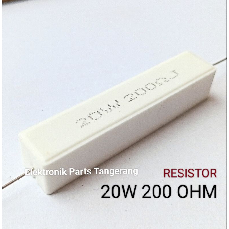 RESISTOR 20W 200 OHM RESISTOR 200 OHM RESISTOR 20 WATT 200 OHM RESISTOR ...