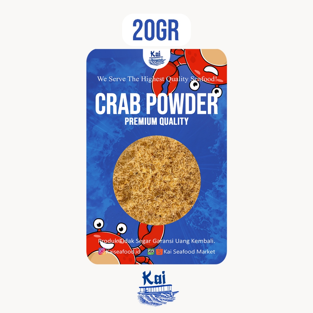 Kai Seafood - Crab Powder/ Pure Mangrove Crab Meat Powder 20gr | Shopee ...