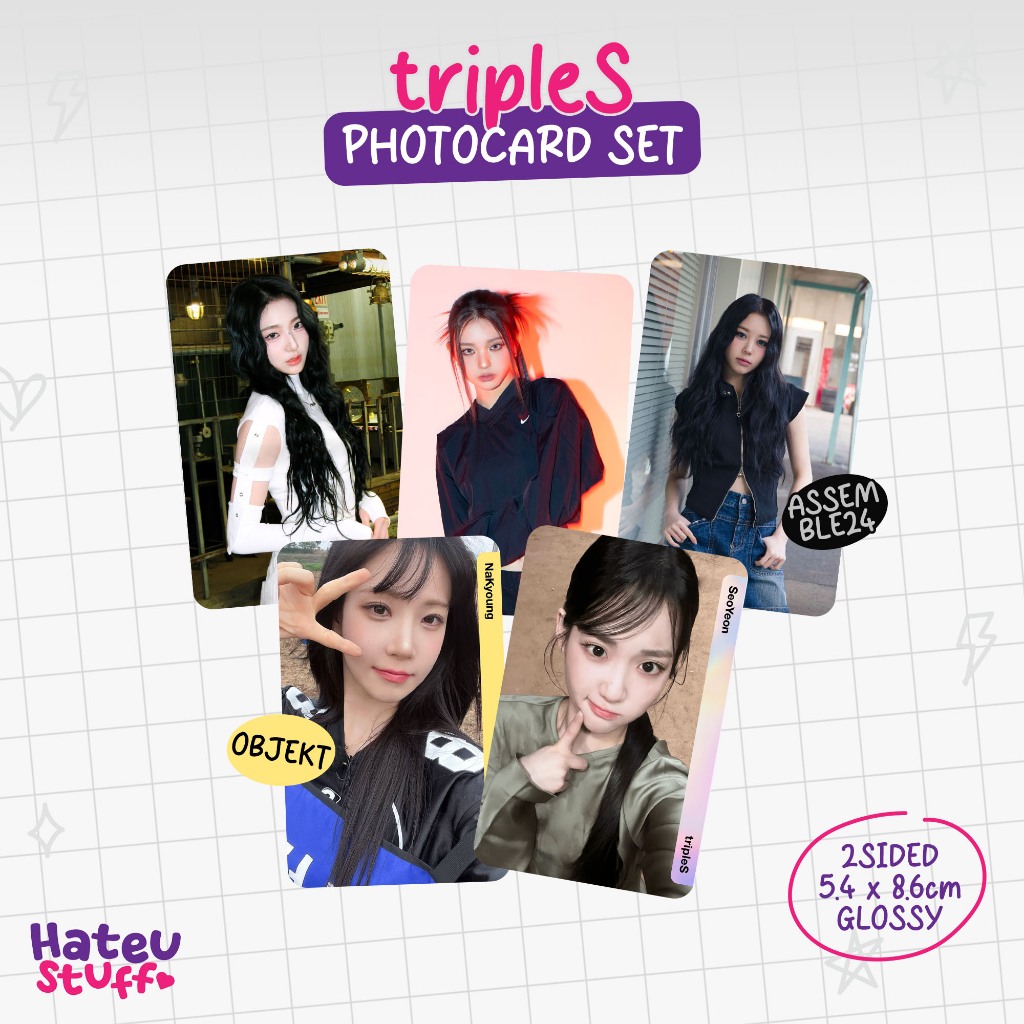 [10-24pcs] tripleS Unofficial Photocard ASSEMBLE25, ASSEMBLE24, Selca ...