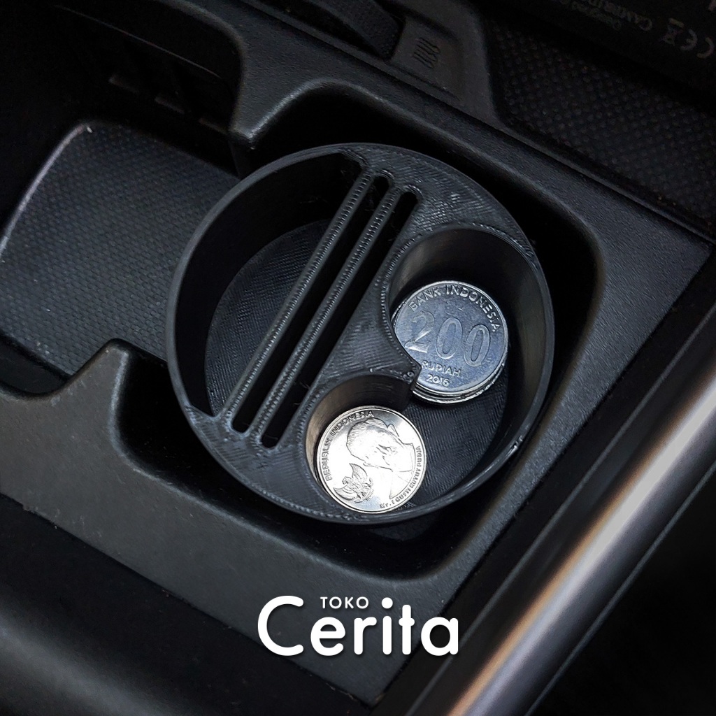 Car Cupholder Coin Holder interior change accessories with flash card ...