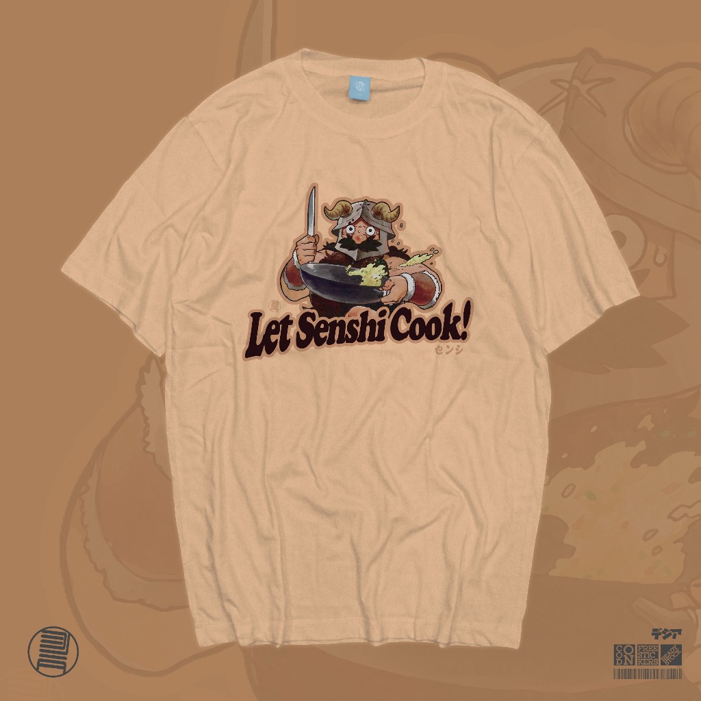 Let Senshi Cook Dungeon Meshi Meme Anime Manga T-Shirt Japanese Wibu ...