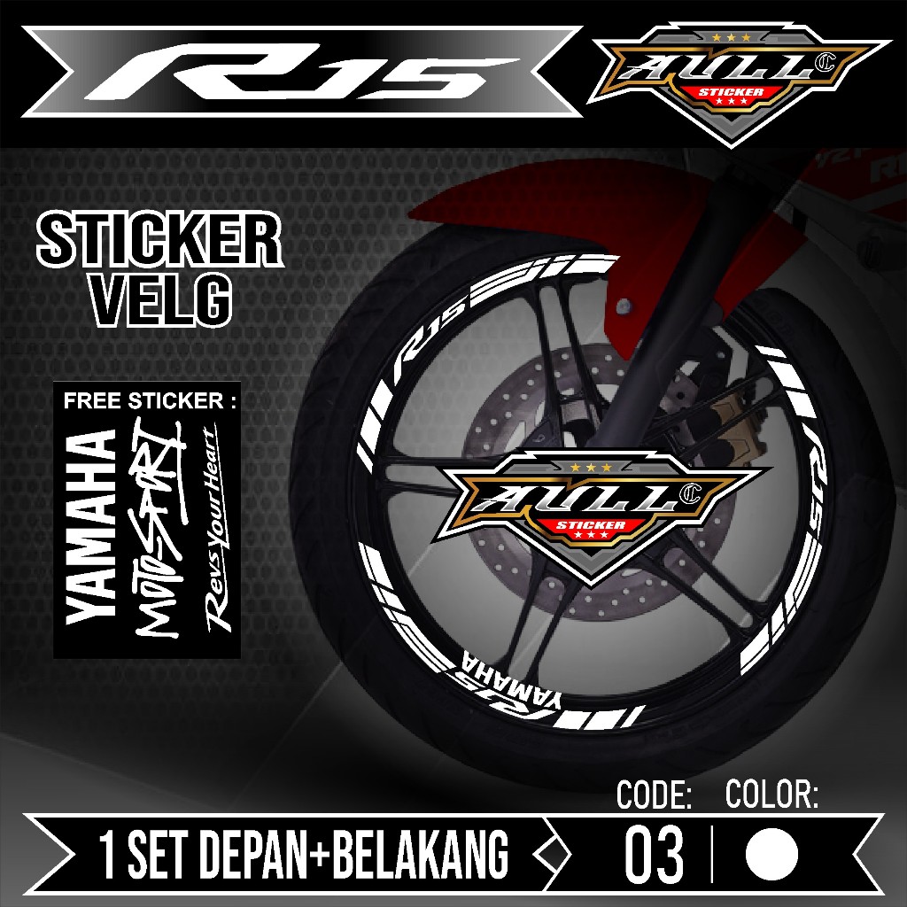 R15 Rim Stickers Yamaha R15 V2 V3 Motorcycle Rim Cutting Stickers List ...