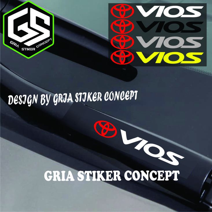 New toyota vios wiper Car sticker set | Shopee Philippines