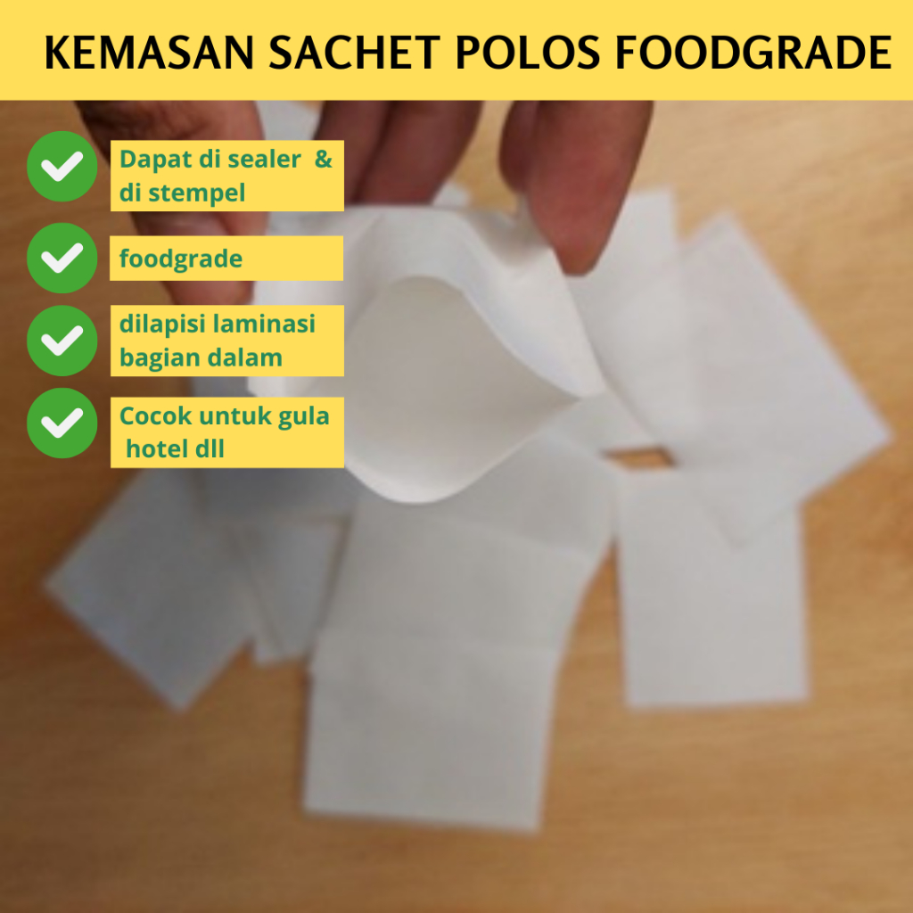 Plain Paper SACHET Packaging For Coffee Containers, Teas, Sugar, Hotels ...