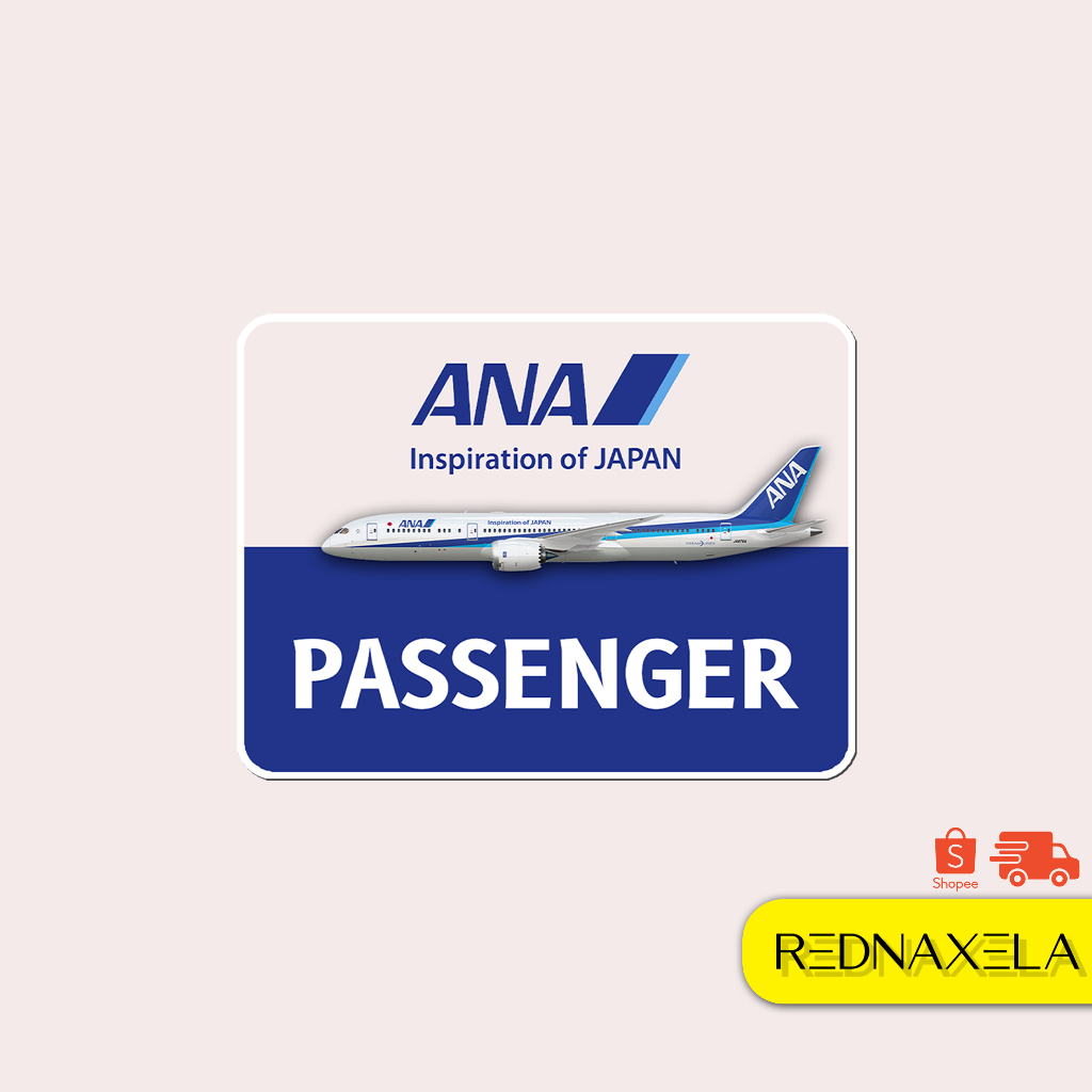 Vinyl Sticker All Nippon Airways ANA Card Model Passenger Sign Sticker ...