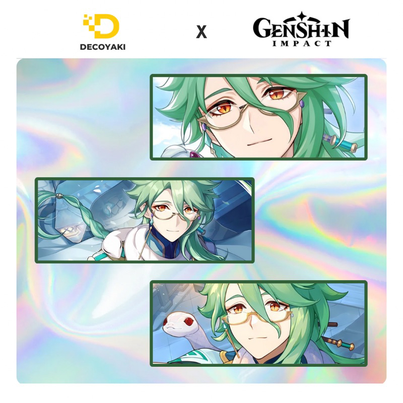 Baizhu Genshin Impact Hologram Slap Sticker, Baizhu Genshin Impact ...