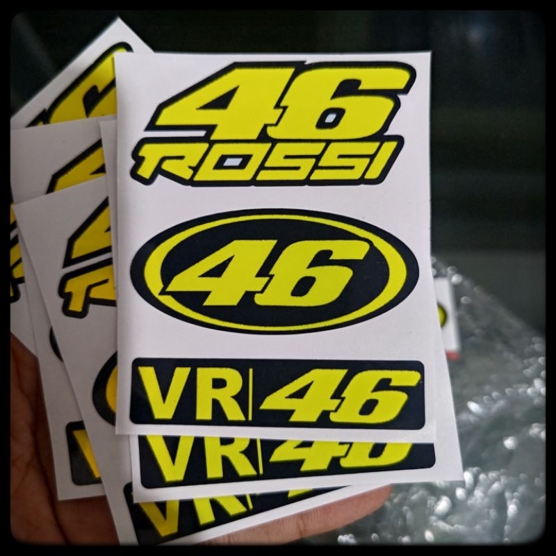 Rossi 46 logo Sticker, 3pcs | Shopee Philippines
