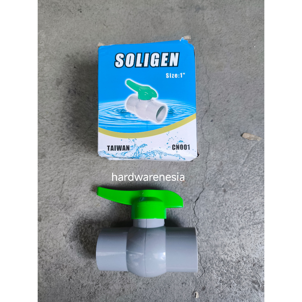 Stop Kran SOLIGEN 1" / Ball Valve SOLIGEN PVC 1 inch | Shopee Philippines