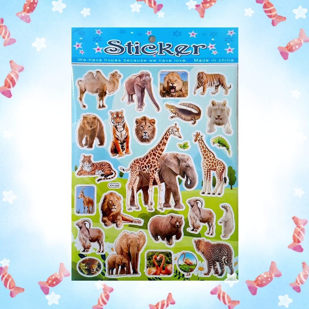 Laser Sticker Image Paste Laser Sticker Laser Sticker Children Animal ...