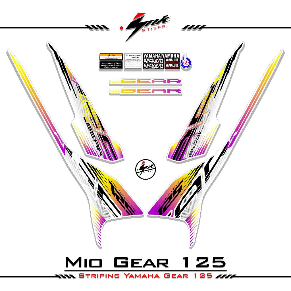 Striping Mio Gear 125 Motif 20 Sticker Gear 125 Sticker Yamaha Gear ...