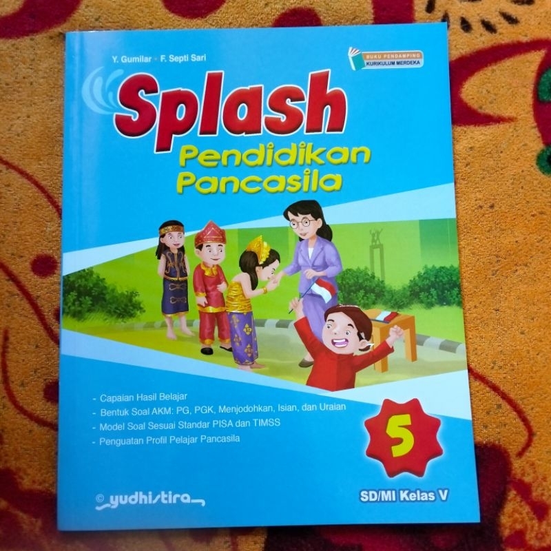 Original PANCASILA Education SPLASH Book Grade 5 SD/MI MERDEKA ...