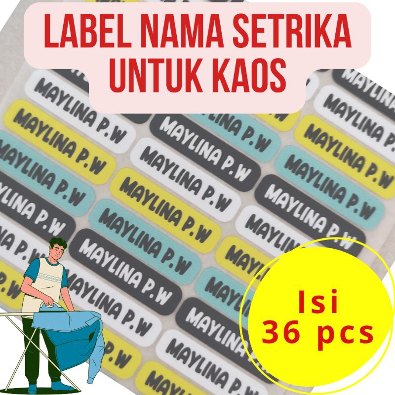 Dtf CUSTOM FABRIC NAME LABEL / CLOTHING STICKER / MANUAL NAME SCREEN ...