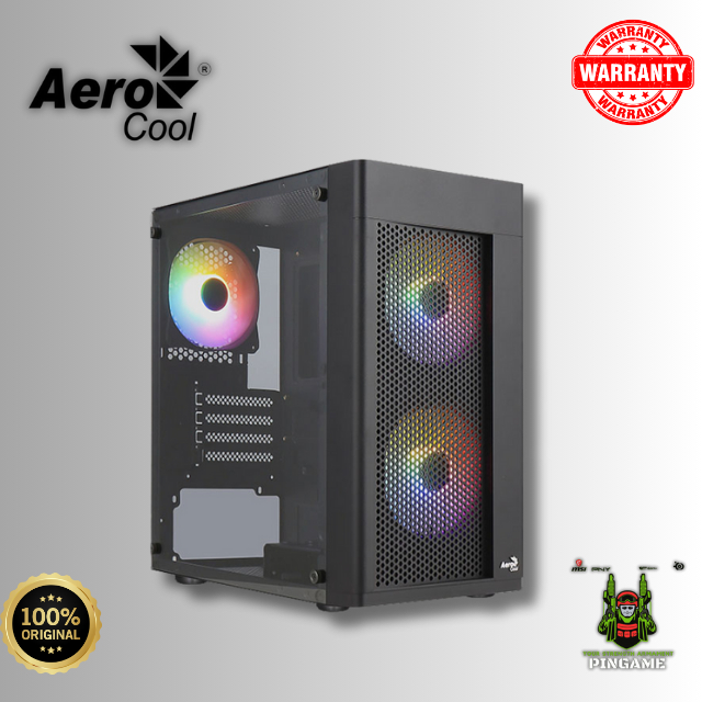 Aerocool HEXFORM V2 mini tower m-atx pc case with fan 3pcs ARGB | Shopee Philippines
