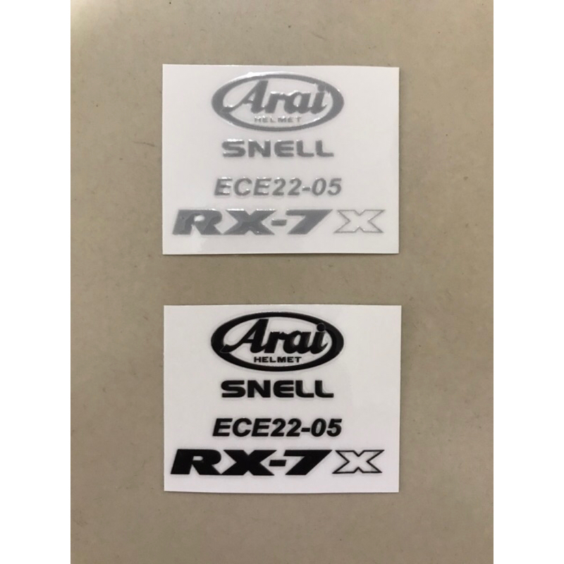 Premium Sticker logo RX7X Snell ECE Arai | Shopee Philippines
