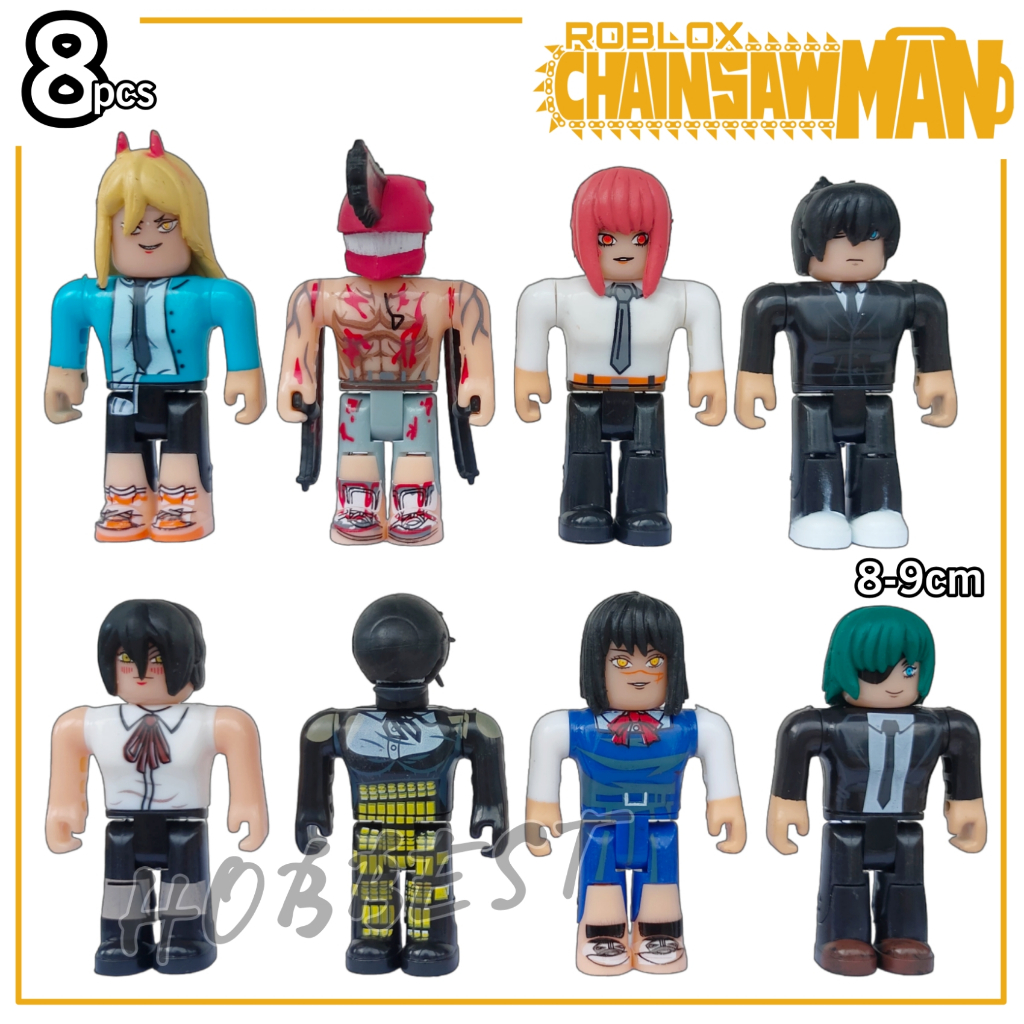 Roblox CHAINSAW MAN set - Miniature Toy Cake Topper Action Figure ...