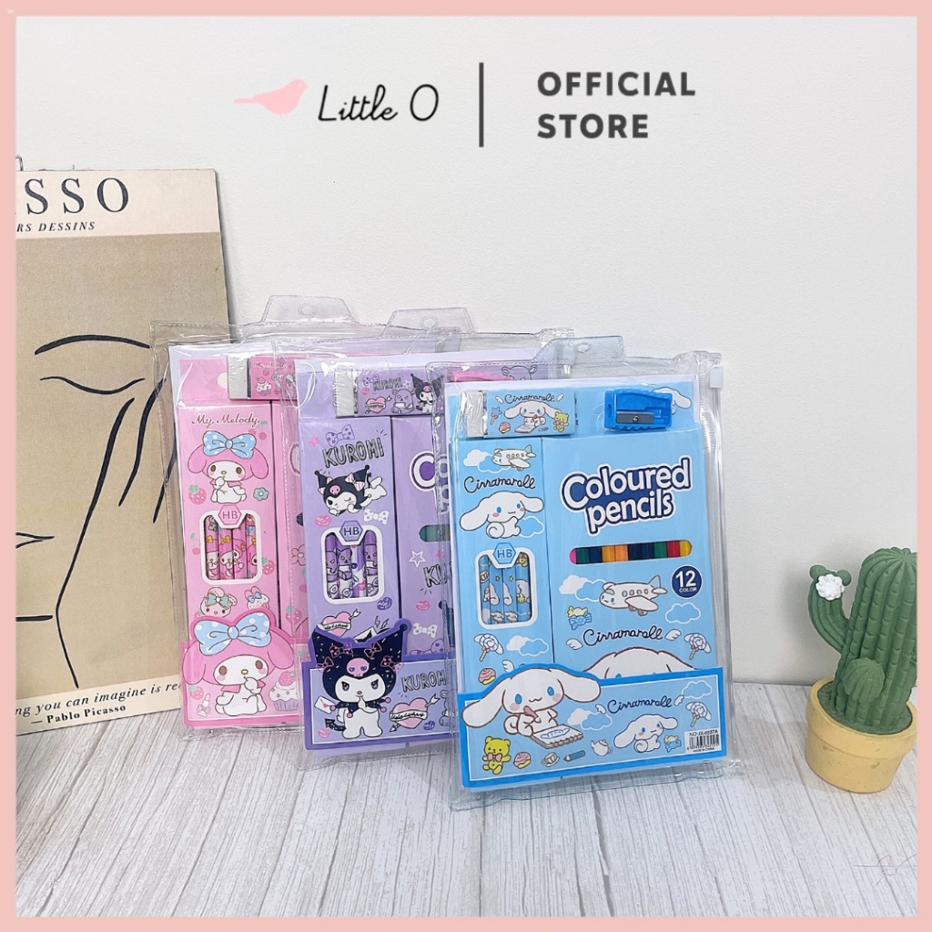 5in1 Sanrio Package Colored Pencils Package Learning Coloring Goodiebag ...