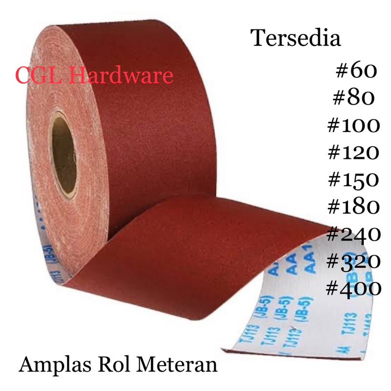 KAYU Sandpaper Roller Meter GRIT 80-100-150-240-400 (Width 10cm ...