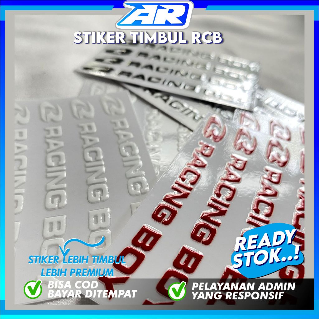 Sticker Rim List Racing Boy Transparent Uv Dtf Embossed RCB Stickers ...