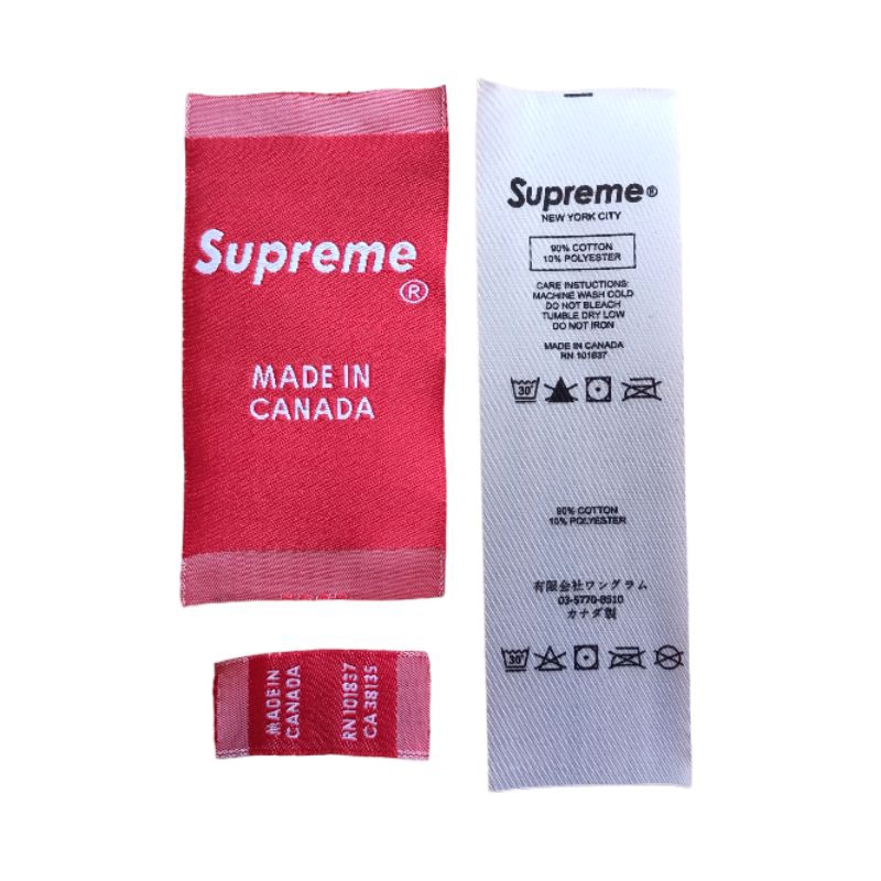 Supreme Canada label Tag full set | Shopee Philippines