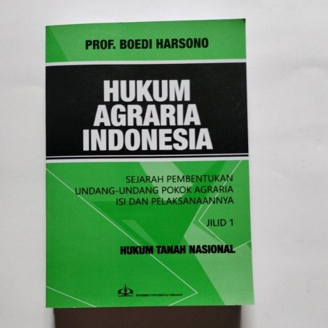 Indonesian Agrarian Law - Prof. Boedi Harsono | Shopee Philippines