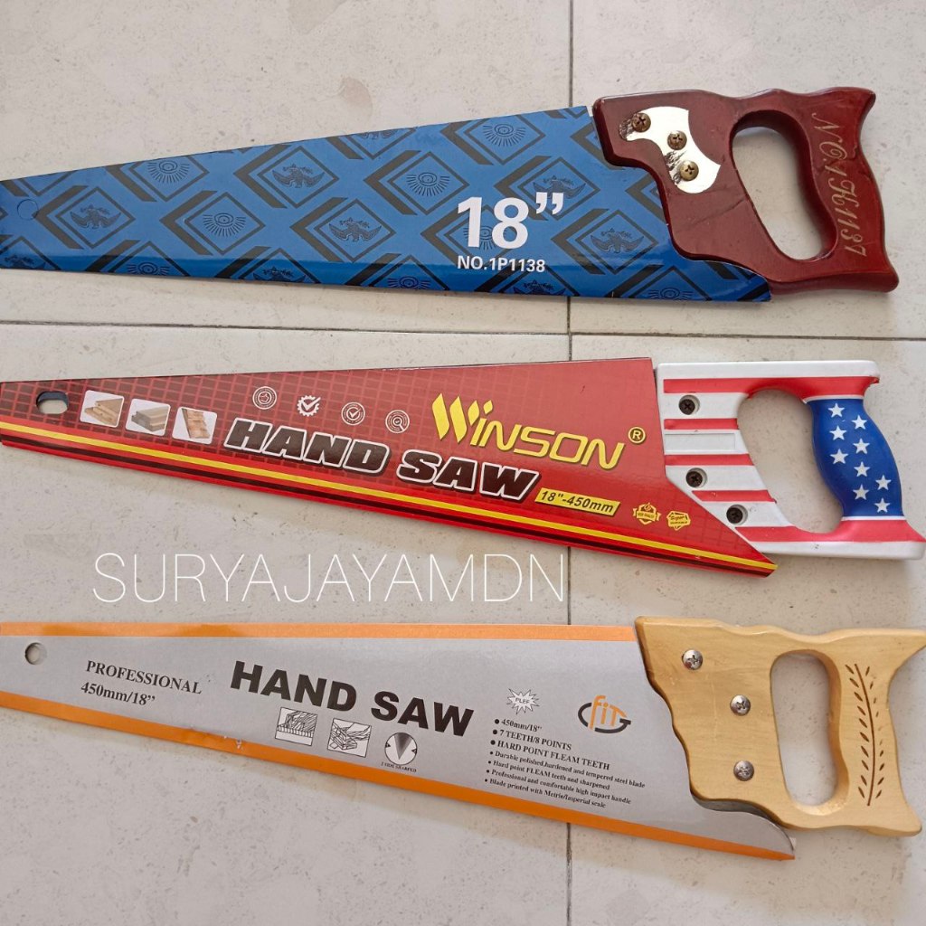 MATA KAYU Hand SAW FIT Eye CAP 18 INCH Wood Handle/HAND SAW FIT Eye CAP ...