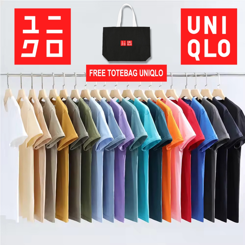 UNIQLO POLOS T-SHIRTS FREE TOTEBAG FULLTAG & LABEL / POLOS KAOS ...