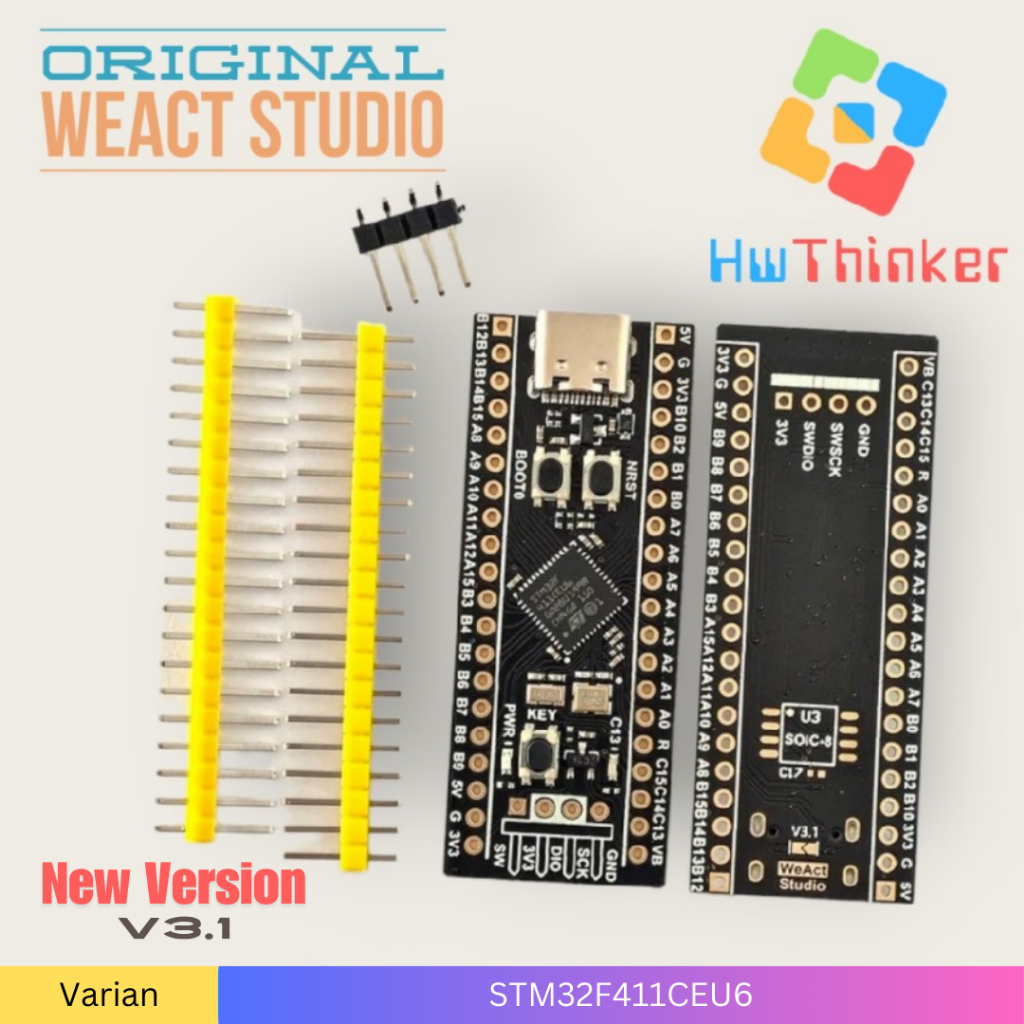 WeAt STM32 STM32 STM32F4 STM32F411CEU6 F411 ARM Cortex M4 Blackpill V3.1 | Shopee Philippines