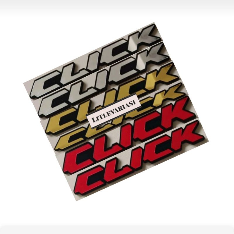 Honda click stacked acrylic emblems, a pair of acrylic click logo ...
