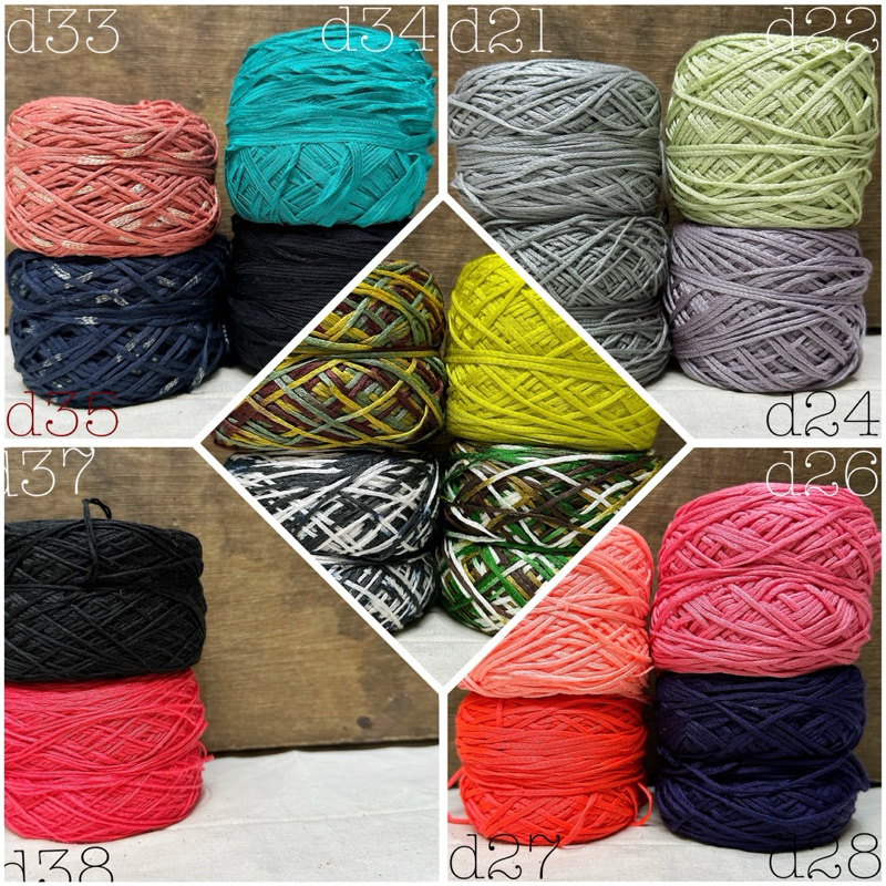 Doff LINEN Knitting yarn (cord yarn / braided yarn / Pita yarn ...