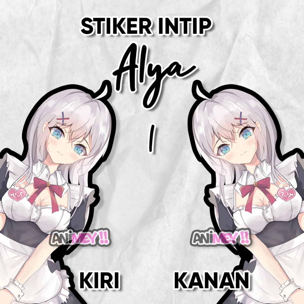 Alya Roshidere Side Peek Sticker/Waterproof Sticker | Shopee Philippines