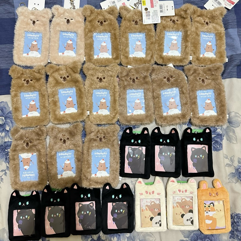 Soft FUR BEAR CARD HOLDER DAISO KOREA / PER-DAISO-AN | Shopee Philippines