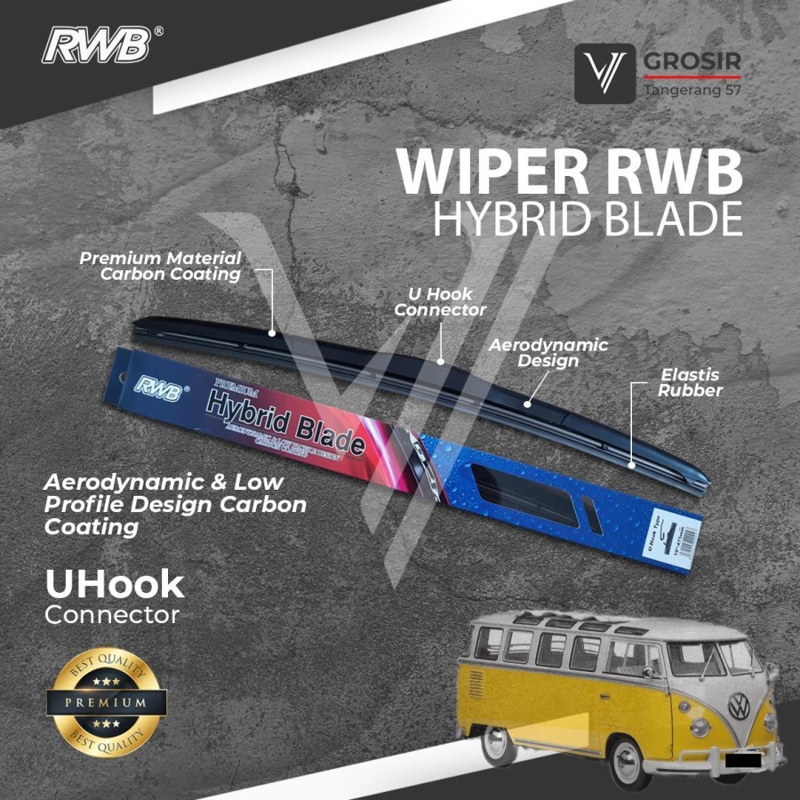 WIPER VW Volkswagen Combi HYBRID RWB PAIR OF 2 PCS | Shopee Philippines