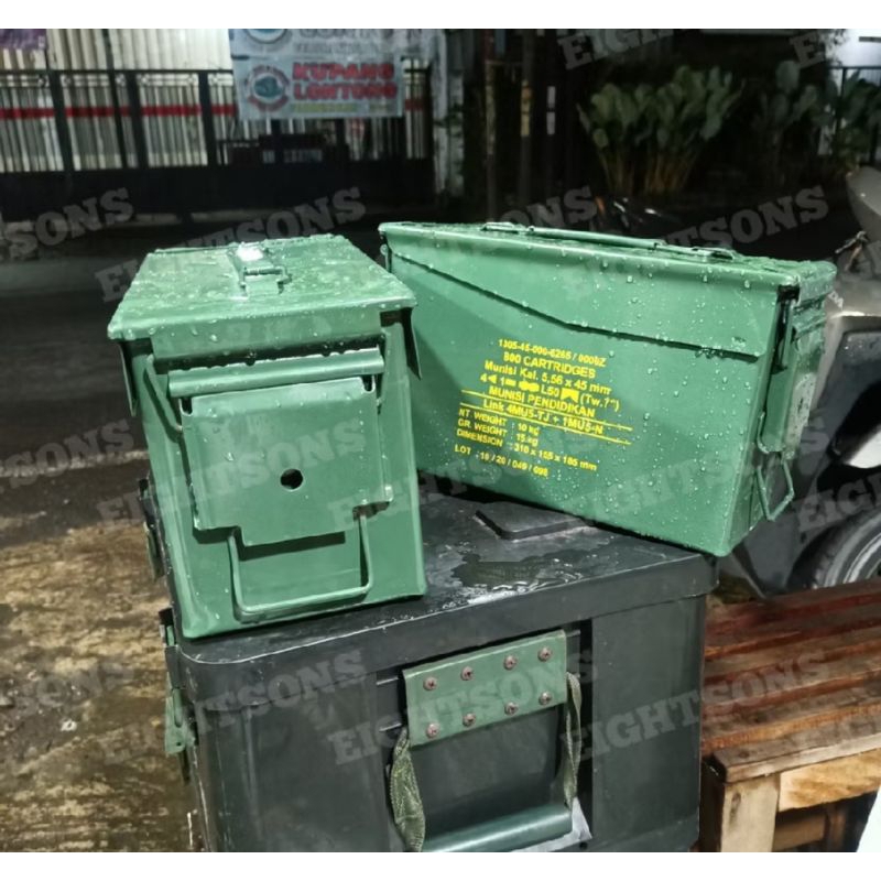Large Iron Fiber Tool Box for storage of used tni Army Pindad quota ...