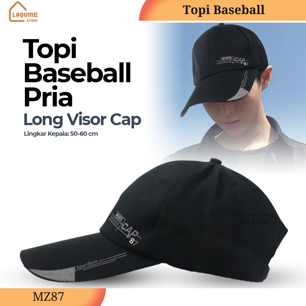 Baseball Cap Long Visor Sport Style | Shopee Philippines