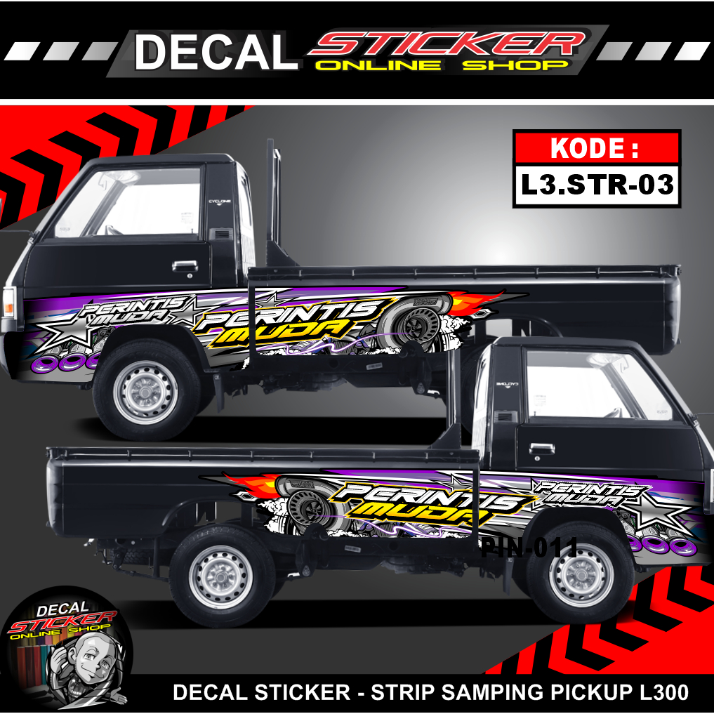 Print decal sticker - L300 side tub strip with thailook motif | Shopee ...