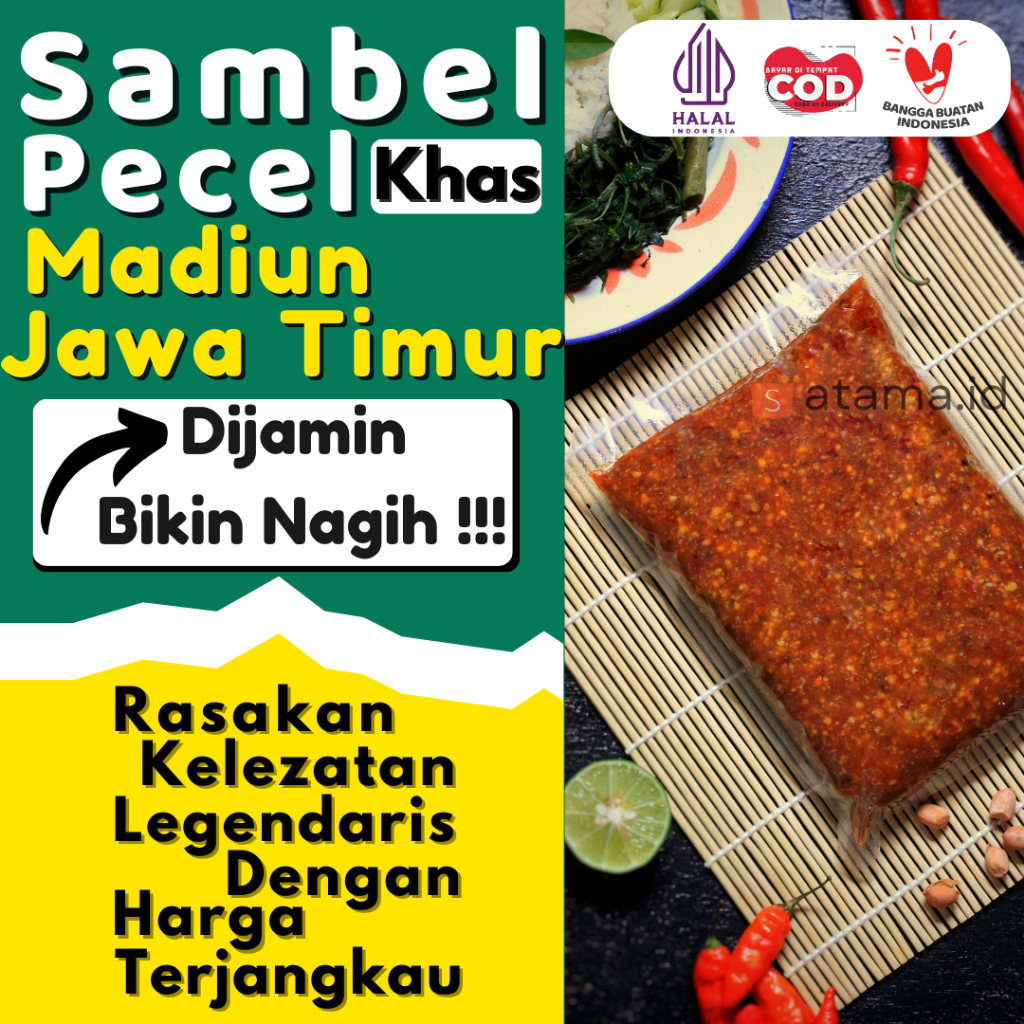 Original Pecel Sambal, Typical Of East Java, Pecel Sambal Seasoning ...