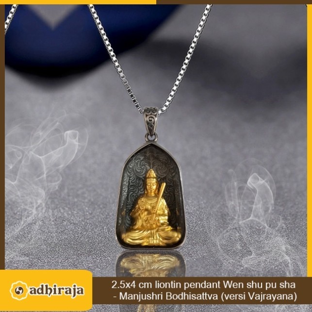 / pendant wen shu pu sha-manjushri bodhisattva protection pendant ...