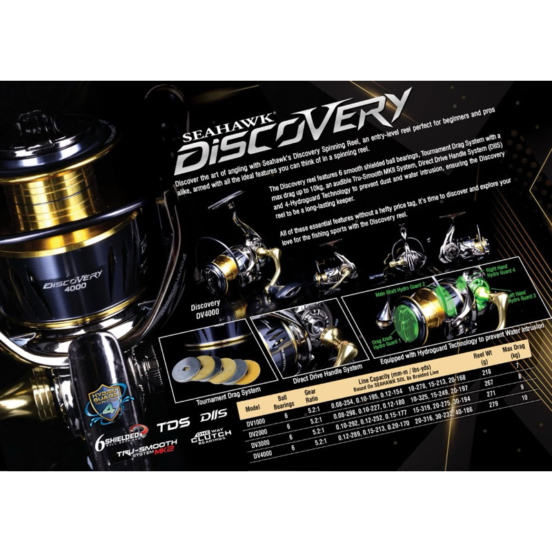 Seahawk Discovery Spinning Reel | Shopee Philippines