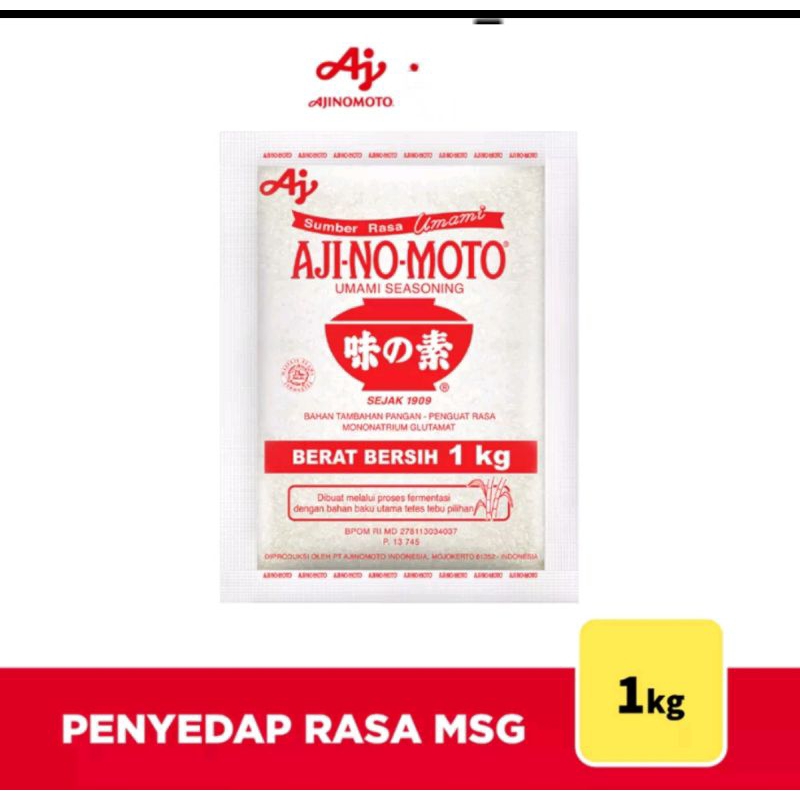 1 kg (1000 grams ) Ajinomoto flavoring / msg / glutamate / micin / mi cin / me cin vetsin fine ...