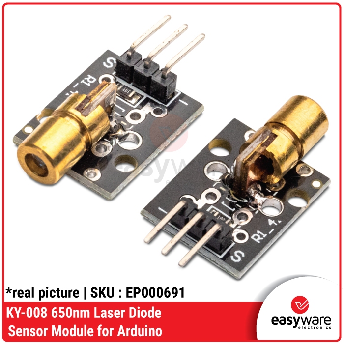 KY-008 LASER DIODE LASER MODULE LASER MODULE 650NM 5V DC | Shopee ...