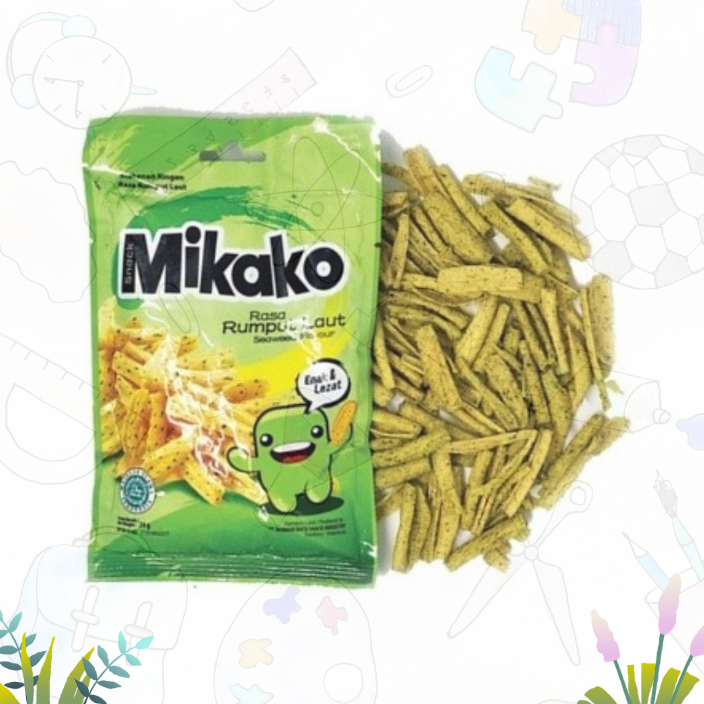 Mikako Seaweed Flavored Snack 10x18gr (Pack) | Shopee Philippines