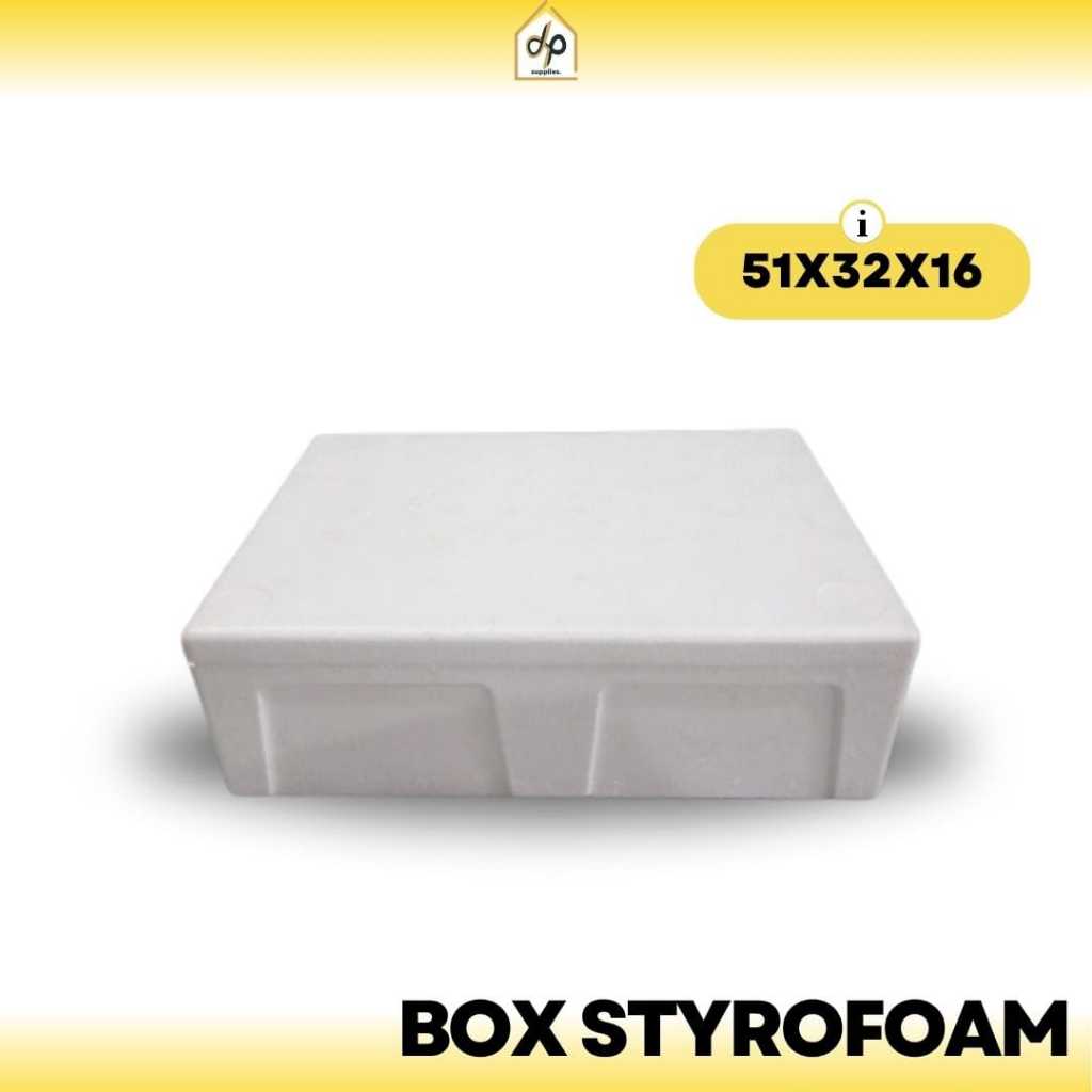 Styrofoam BOX (10Kg) 51x32x16/fish BOX/Meat BOX/ FROZEN FOOD BOX/ Ice ...