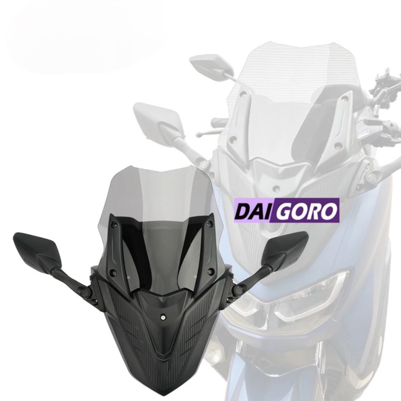 Front Body Cover / Front Shield Nmax New Set Visor Plus Rear View ...