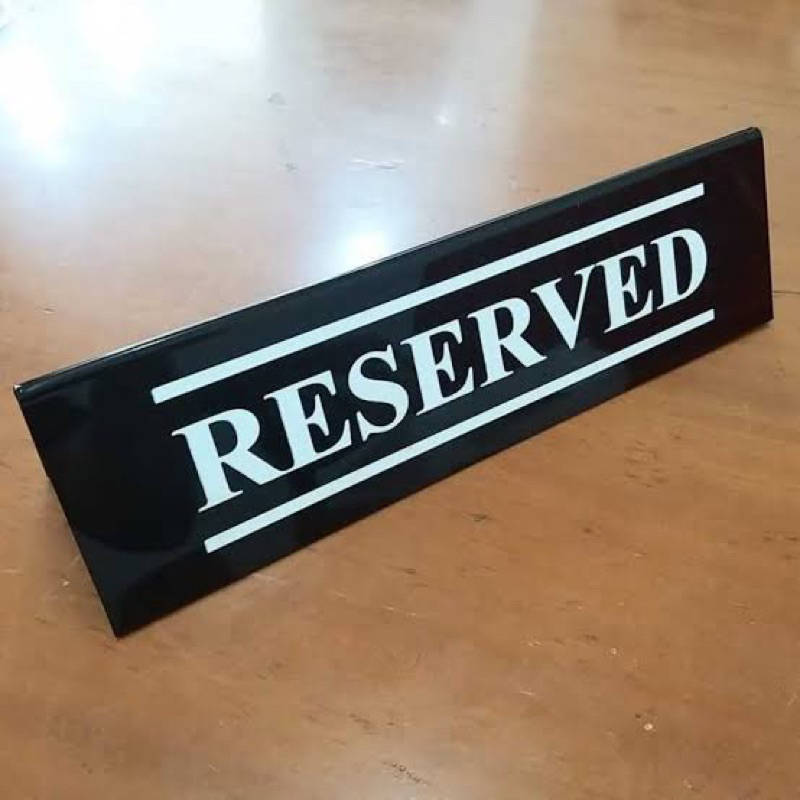 Reserve Acrylic Table Sign / Reserve Acrylic Table Sign / Reserved Sign ...