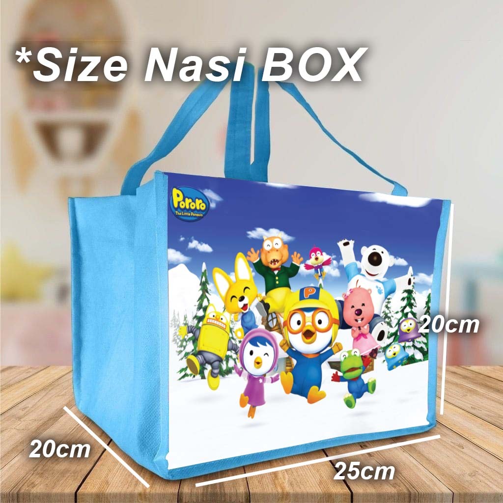 Pororo Image Goodie Bag 03 in Light Blue, Pororo Character in Light ...