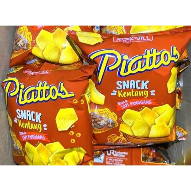 Piattos Grilled Beef Flavored Potato Snack 35gr | Shopee Philippines