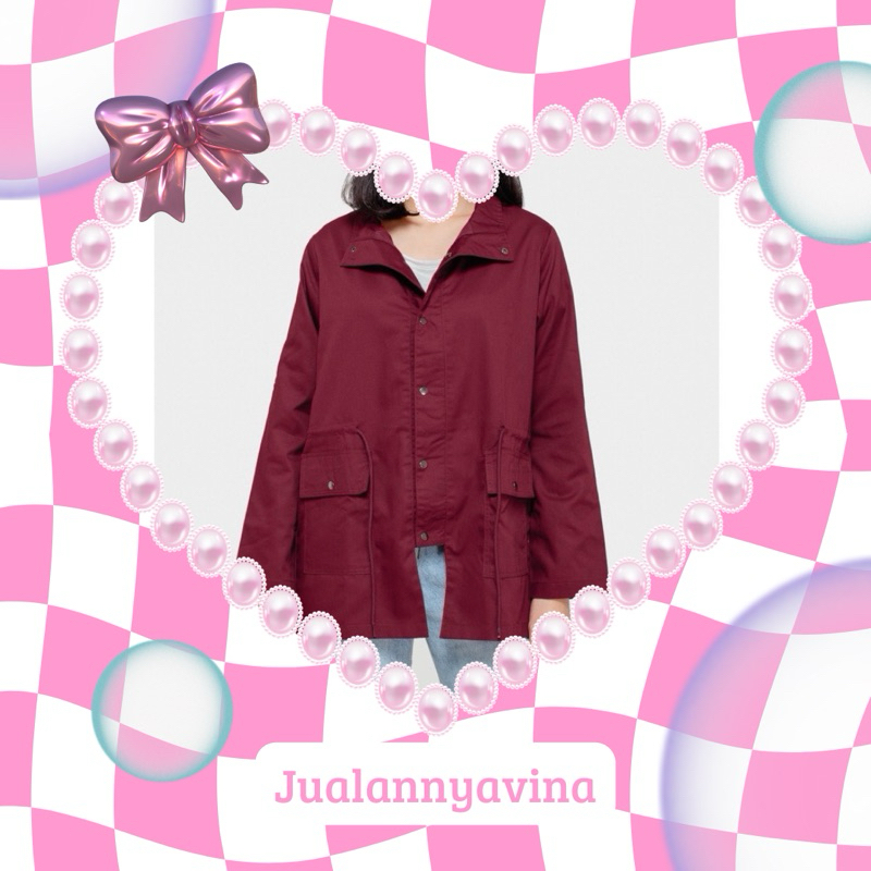 Graystone Parka Maroon by Adorable Projects | Shopee Philippines