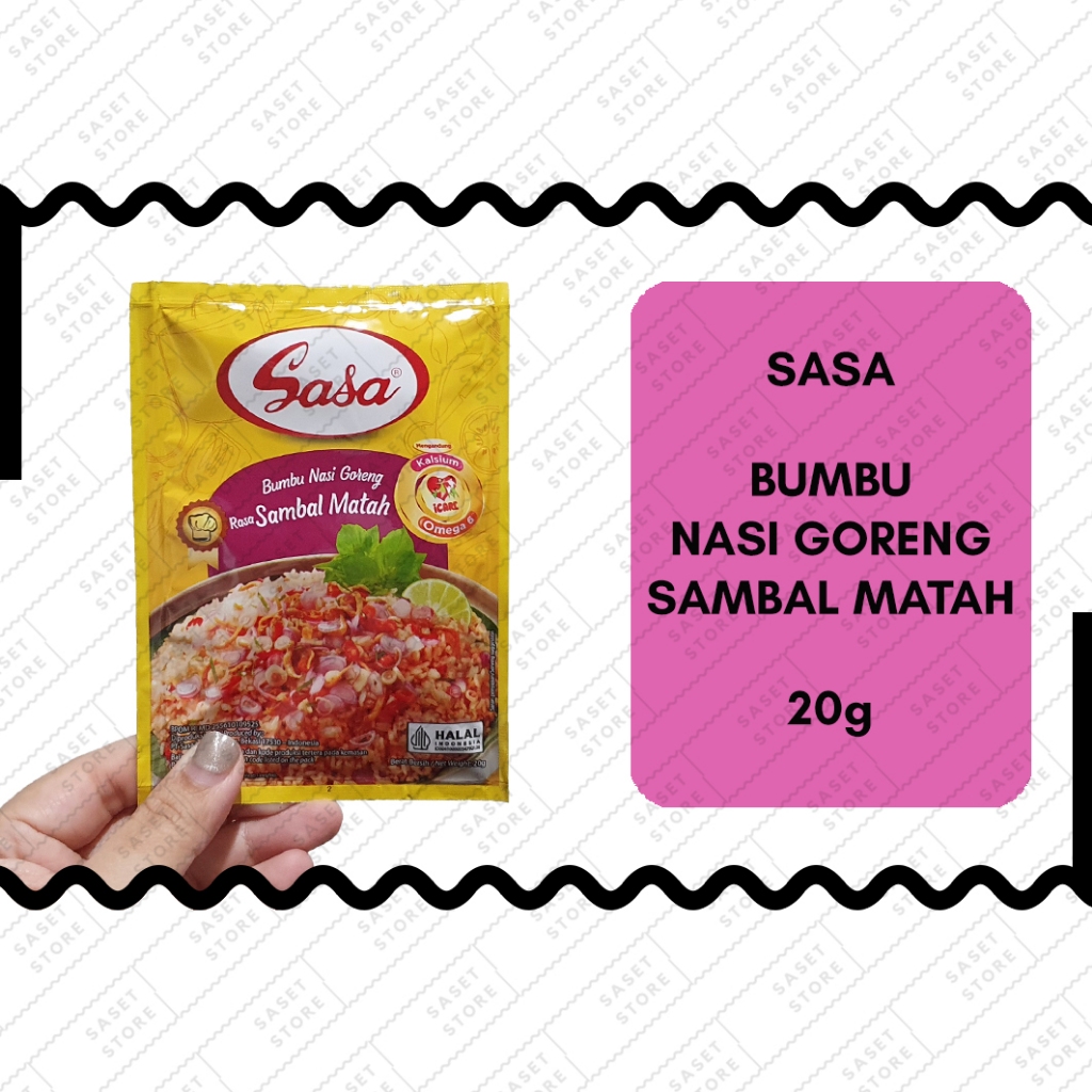 Sasa Fried Rice Seasoning Sambal Matah 20g Sachet Kitchen Seasoning ...