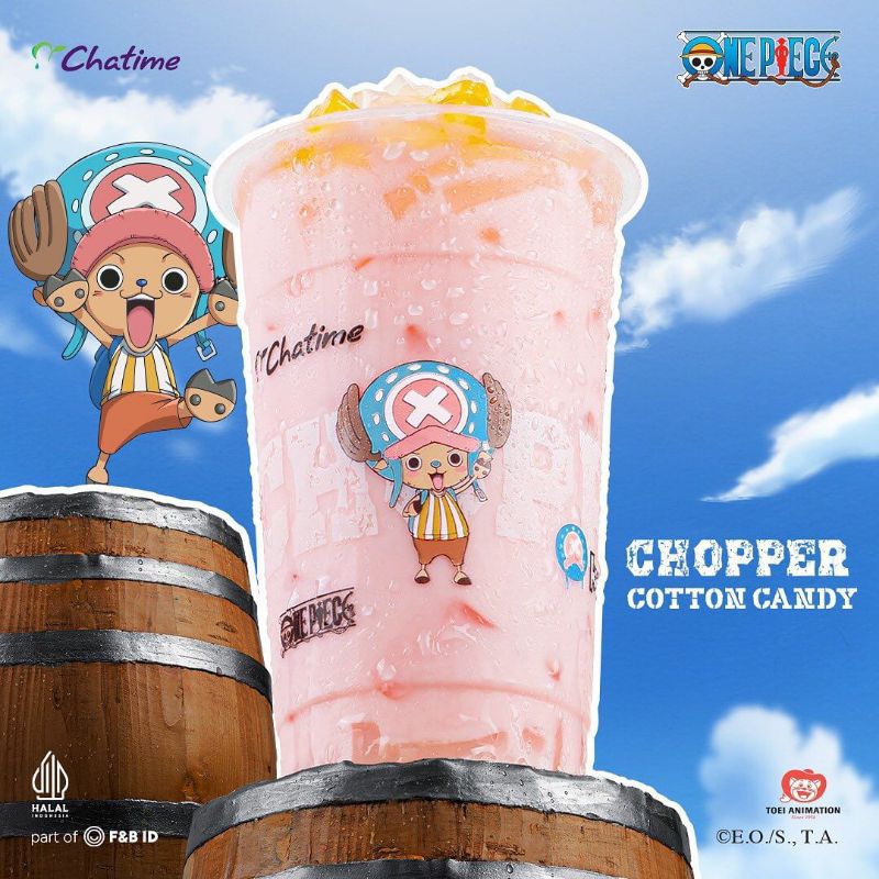 One Piece Chatime Special Edition Card Photocard Cup Chopper Bounty ...