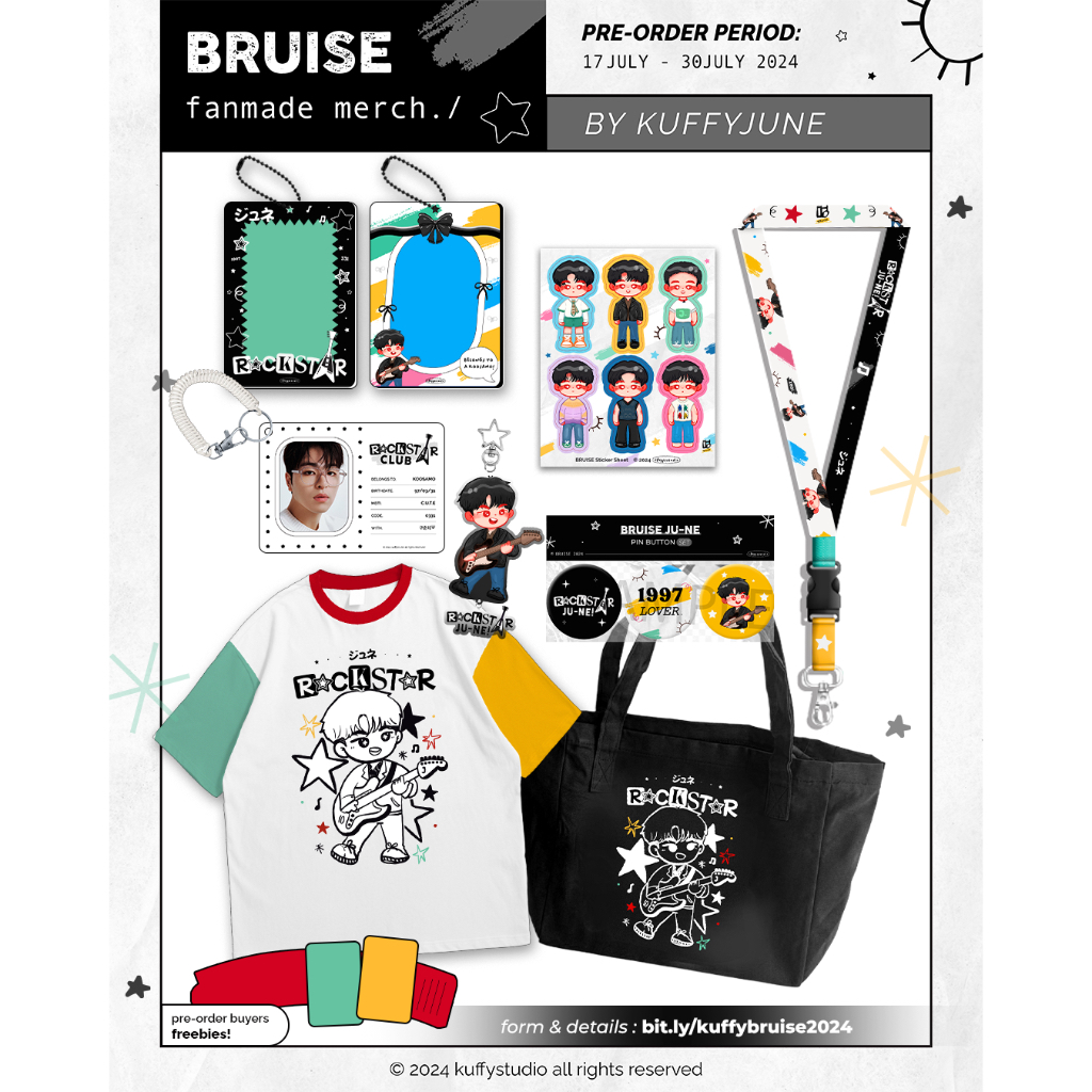 Bruise JU-NE Fanmade Merch Kit | Shopee Philippines